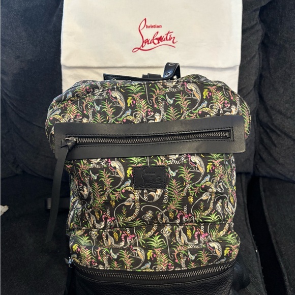 Christian Louboutin | Bags | Christian Louboutin Calfskin And Canvas ...